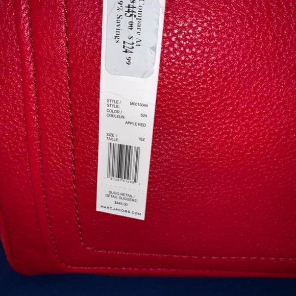 Marc Jacobs | Bags | Marc Jacobs Apple Red Purse Nwt | Poshmark